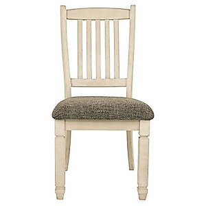 Signature Design by Ashley Bolanburg Upholstered Dining Room Chair, 2 Count, Antique White