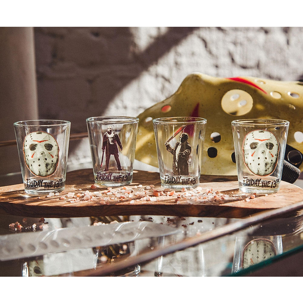 Friday The 13th Jason Voorhees 2-Ounce Mini Shot Glasses | Set of 4