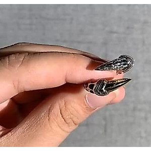 925 Sterling Silver Dragon Claw Ring for women men ~ Silver Claw Ring ~ adjustable ring