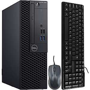 Dell Optiplex 3060 SFF Desktop PC, Intel i5-8500 3.0GHz 6 Core, 16GB DDR4, 256GB SSD, DVD-RW, WiFi, Win 10 Pro (Renewed)