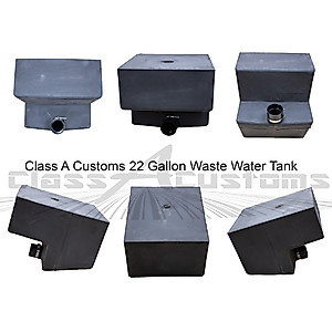 classAcustoms WT-2262 3" Hub Black Water RV Waste Holding Tank 22 Gallon Concession and Camper Waste Black Gray Tank