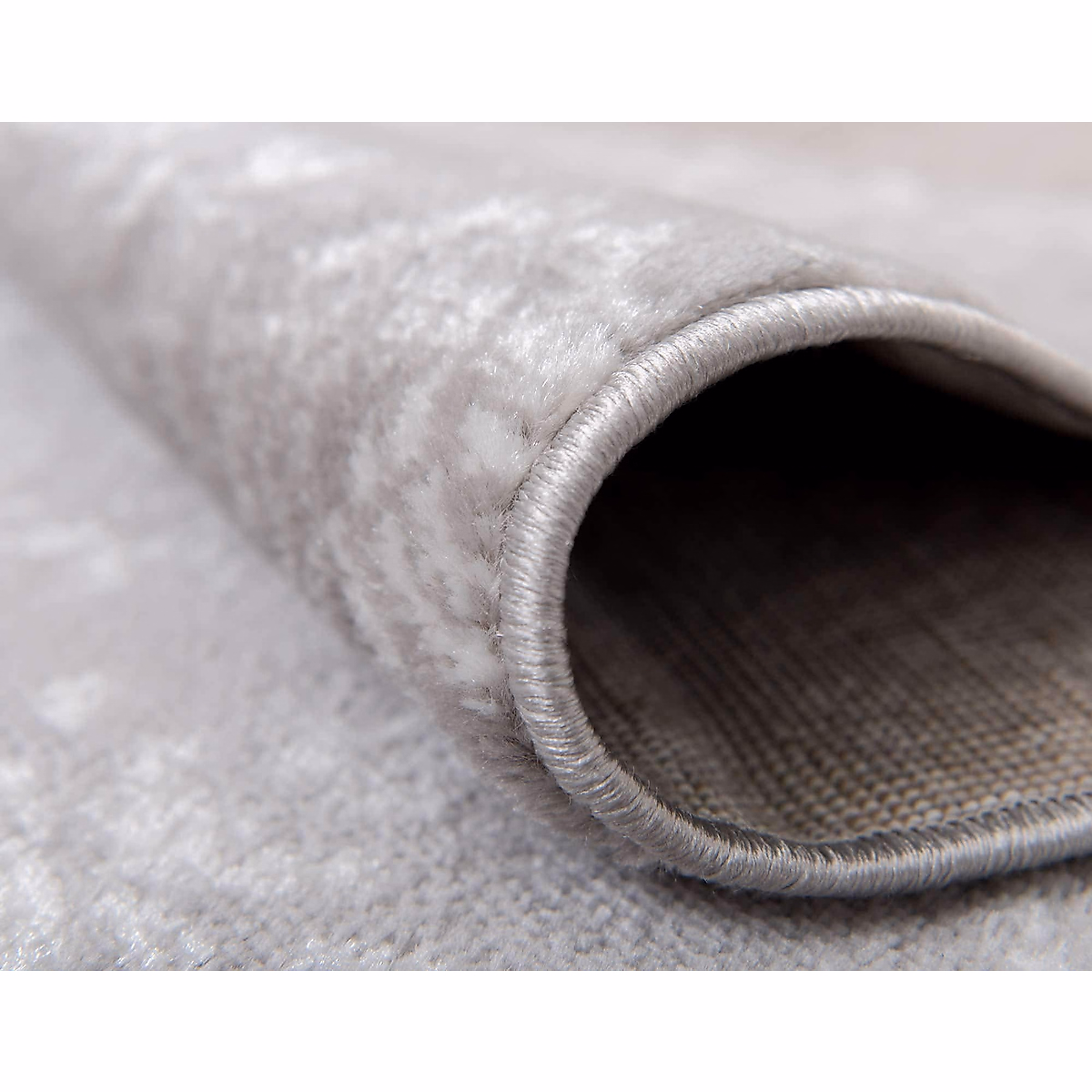 Unique Loom Sofia Collection Area Rug - Grand (6' 1" x 9' Rectangle, Light Gray/ Ivory)