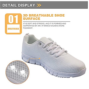 Belidome Chicken Rooster Hen Walking Shoes Running Sneakers for Women, Lightweight Breathable