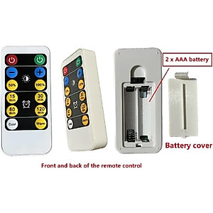 KEFA 2 Packs Battery Operated Light Bulbs No Electricity for Lamps,AA Battery Light Bulb with Remote Control,Battery Powered LED Puck Lights with E26 Screw in for No Hardwired Lighting Fixture