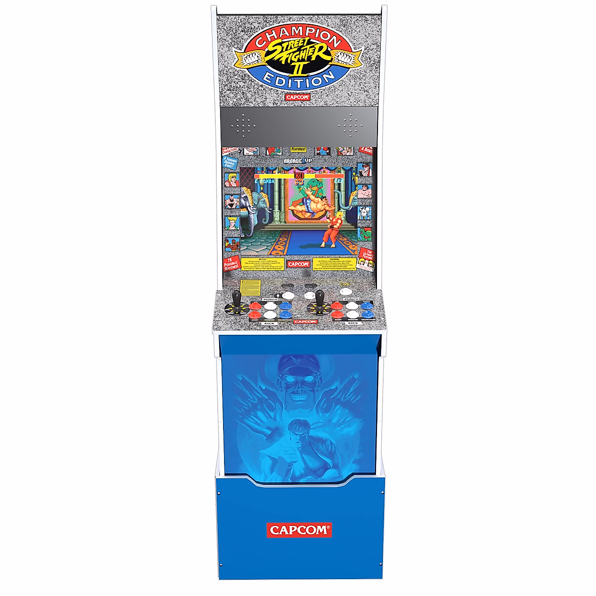 Arcade 1Up Street Fighter II Champion Edition Arcade Machine (with Riser/ No Stool) - Electronic Games