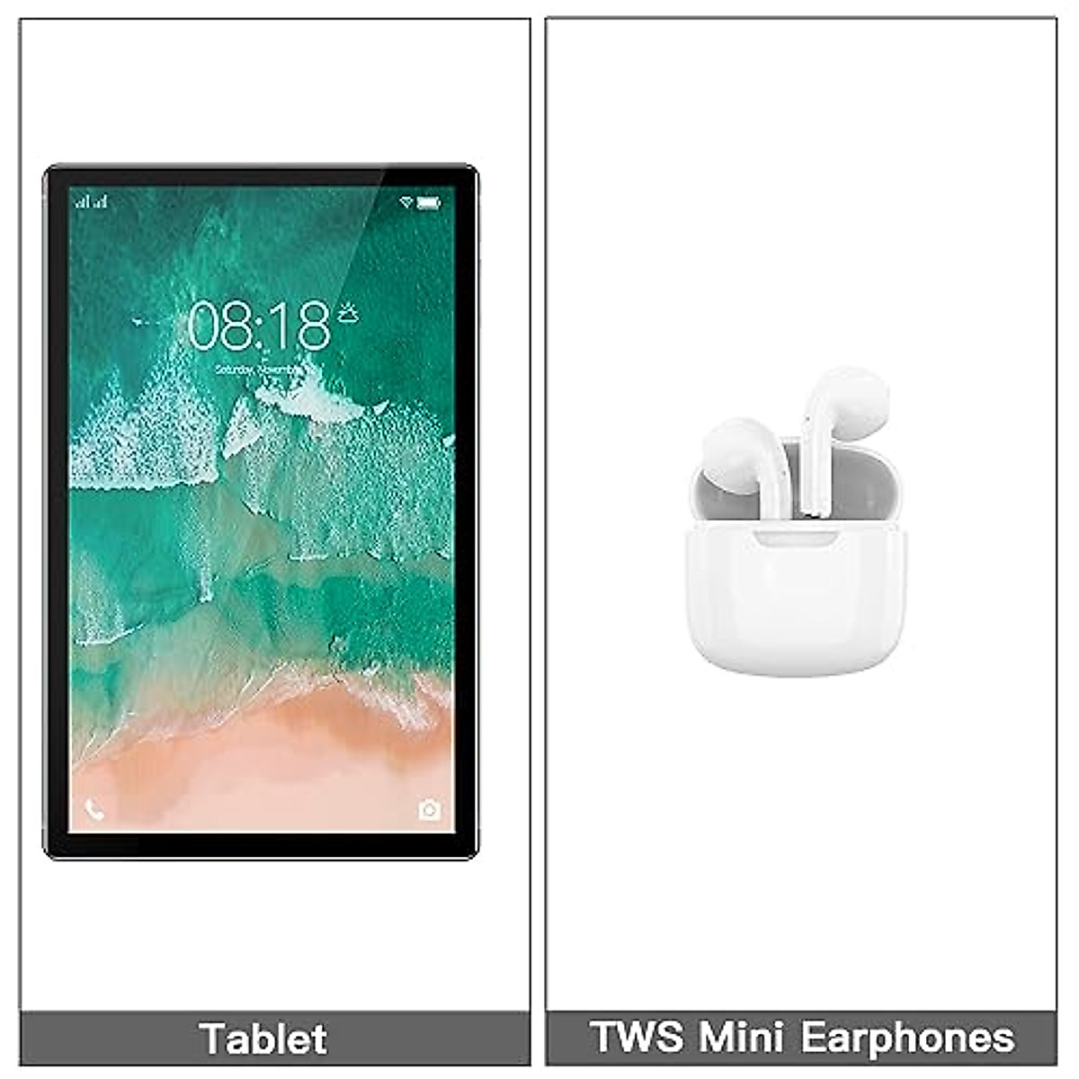 Honio HD Tablet, 12MP 24MP Camera Octacore CPU Dual Card Slot 10.1 Inch 8800mAh Battery 4G LTE 5G WiFi (US Plug)