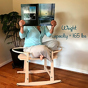 2 in 1 Natural Rocking Stand for Plum + Sparrow Baskets - with Brakes (Read All Product Details)