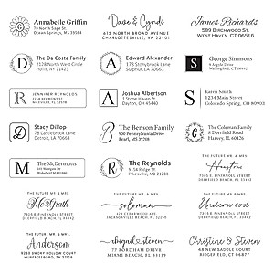 Return Address Labels Roll, Personalized Address Label Stickers, Custom White or Clear Address Labels (Roll of 100 Labels)