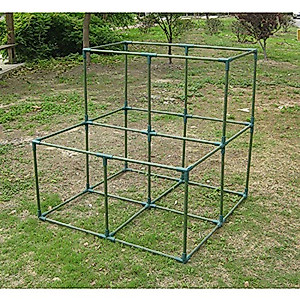 SANGDA Gardening Frame Connector, 30 Pcs 16mm Plastic Greenhouse Frame Furniture Connectors Plant Stakes Fencing Pipe Joint for Flower Stands and Greenhouse Frames Construction