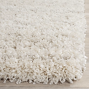 SAFAVIEH Arizona Shag Collection 8' x 10' Ivory/Beige ASG741A Moroccan Non-Shedding Living Room Bedroom Dining Room Entryway Plush 1.6-inch Thick Area Rug