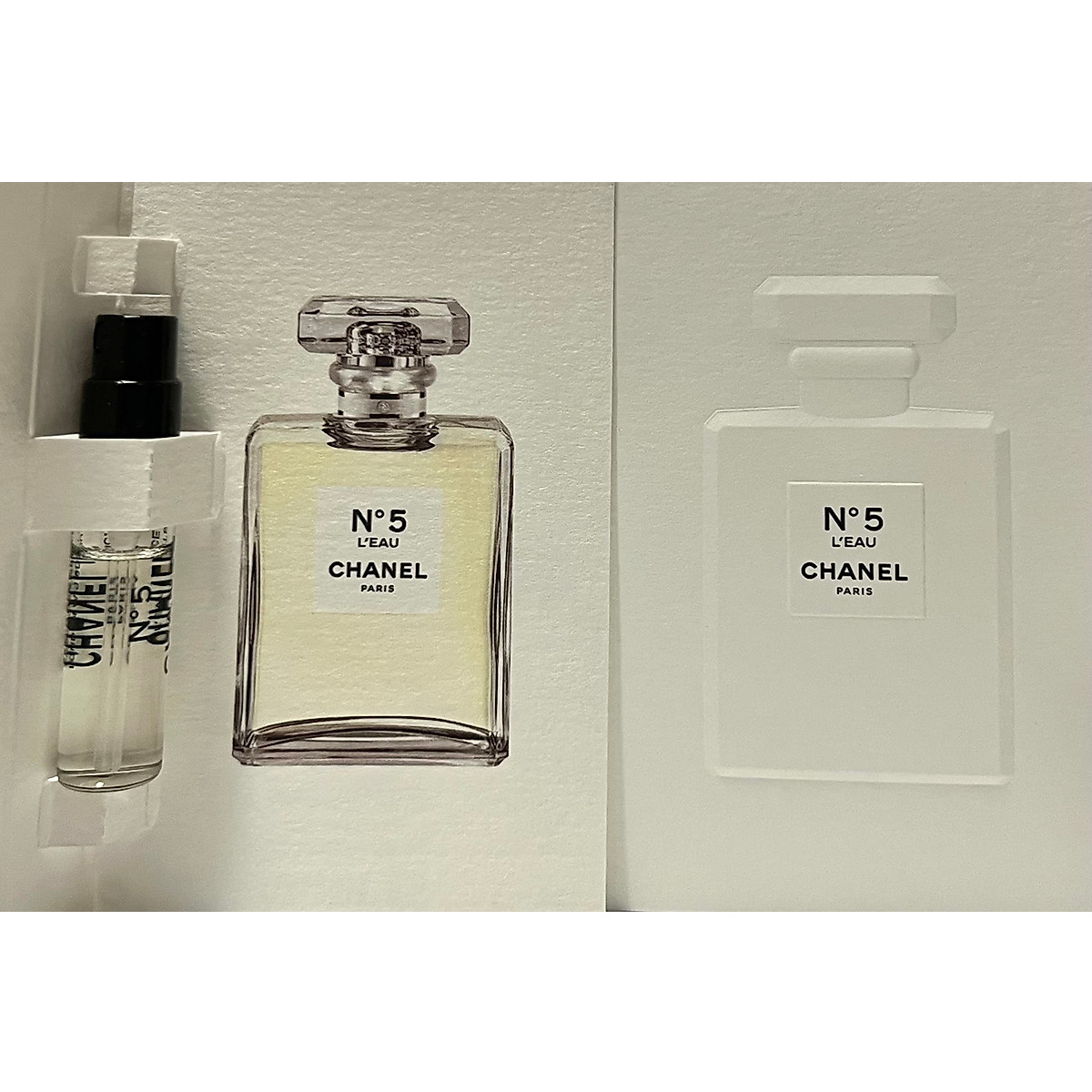 CHANEL No 5 L'EAU EDT Spray Perfume Samples 0.05oz / 1.5ml EACH