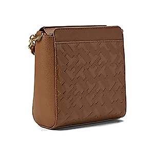 Tommy Hilfiger Antonella II Crossbody Bias Embossed PVC Cognac One Size