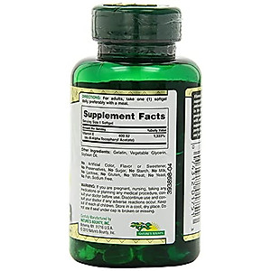 Nature's Bounty Vitamin E 400 IU Softgels Pure DL-Alpha 120 Soft Gels (Pack of 2)