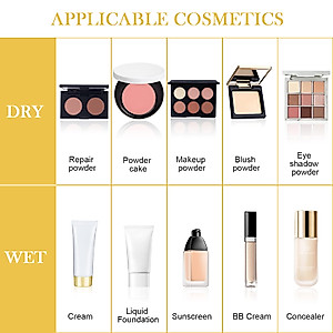 AUAUY 48 Pcs Makeup Sponge Wedge Shaped Blender, Mini Applicator Wedges, Non-Latex Cosmetic Puff, Cosmetic Wedges Beauty Blender Sponges, For Foundation Liquid Cream - Pink&Beige