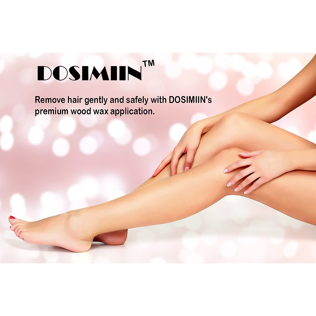 100Pcs Large Wax Waxing Wooden Stick, Body Hair Removal Sticks Applicator Spatula, Size 6" X3/4"