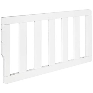 Dream On Me Universal Convertible Crib Toddler Guard Rail in White, Converts Cribs to Toddler Beds, Safety Guard Rail for Toddlers, Made of Solid Wood