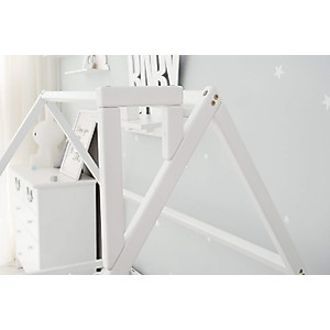 BUSYWOOD Toddler Floor Bed - Montessori Floor Bed with Rails - Floor Bed for Toddlers - Kids Floor Bed- House Kid Bed Frame - Floor Bed Frame Toddler (FOR SLEEPING ONLY)