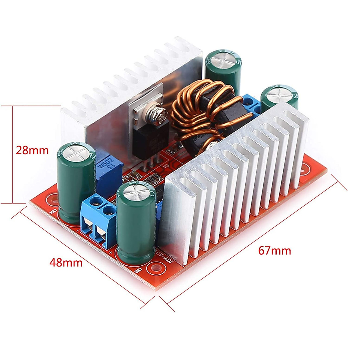 400W DC-DC Constant Current Boost Converter Step-up Power Module LED Driver 8.5-50V to 10-60V Boost Power Converter for Electric Equipment/Digital Products