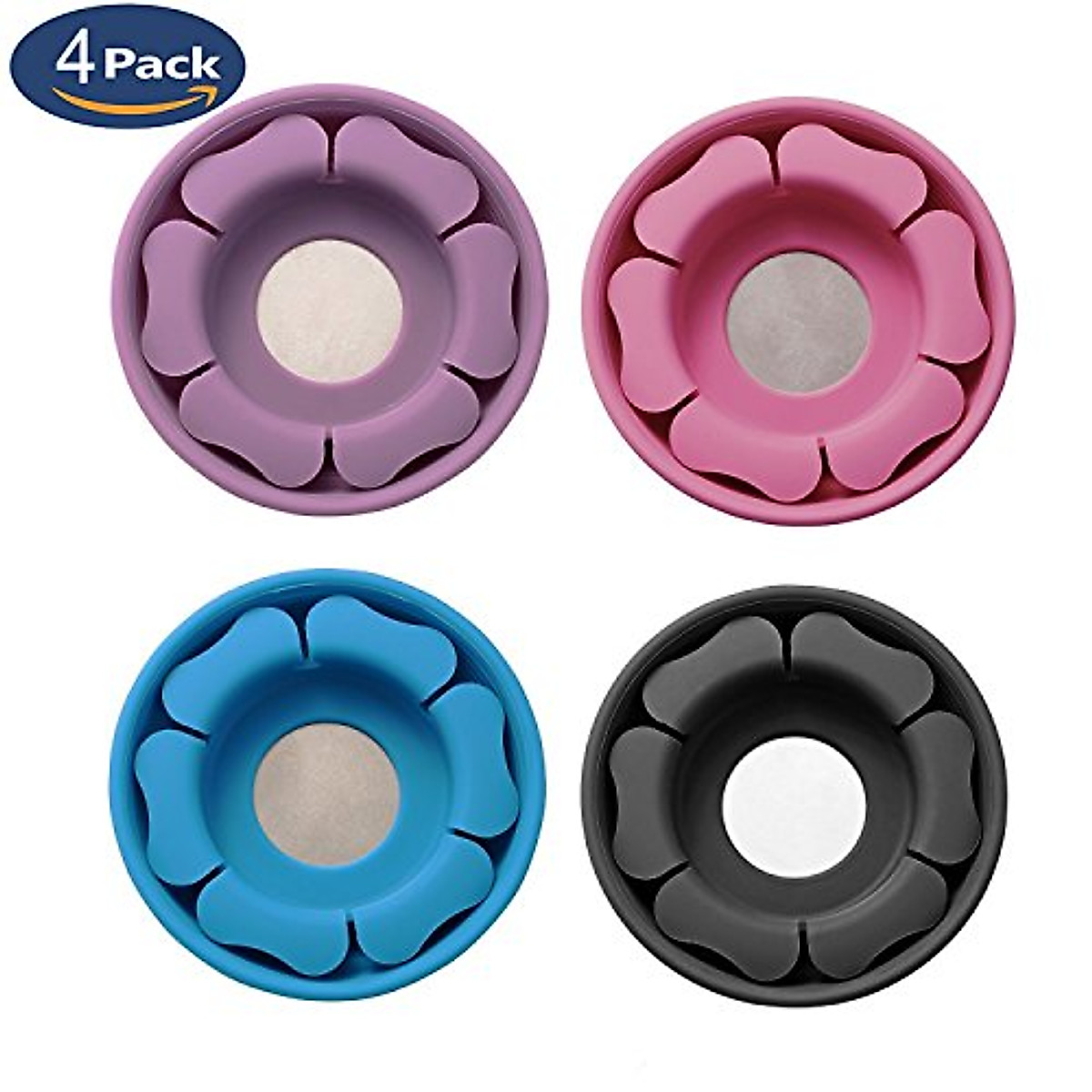 Earbud Case Holder Pack [4 Pack], MAIRUI Earphone Case Wrap Earbuds Nest Tangle Free Silicone Magnetic Organzier