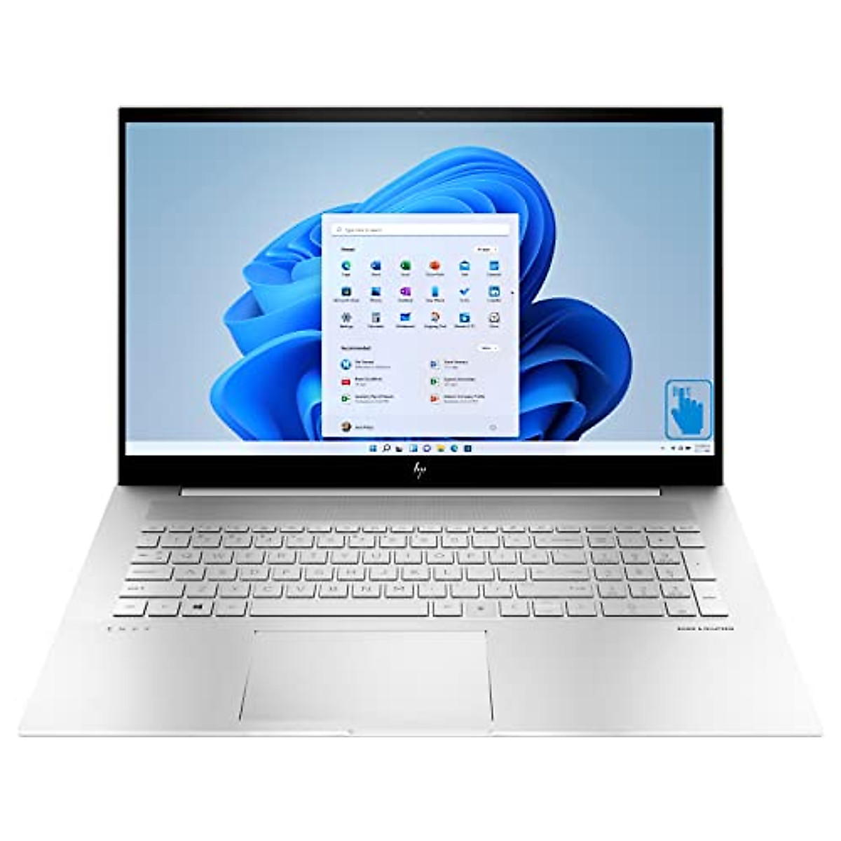 HP Envy Laptop 17 17.3" 60Hz Touch FHD Home & Business Laptop (Intel i7-1255U 10-Core, 16GB RAM, 512GB SSD, Intel Iris Xe, (1920x1080), Fingerprint, WiFi, Bluetooth, Win 11 Home) with Hub