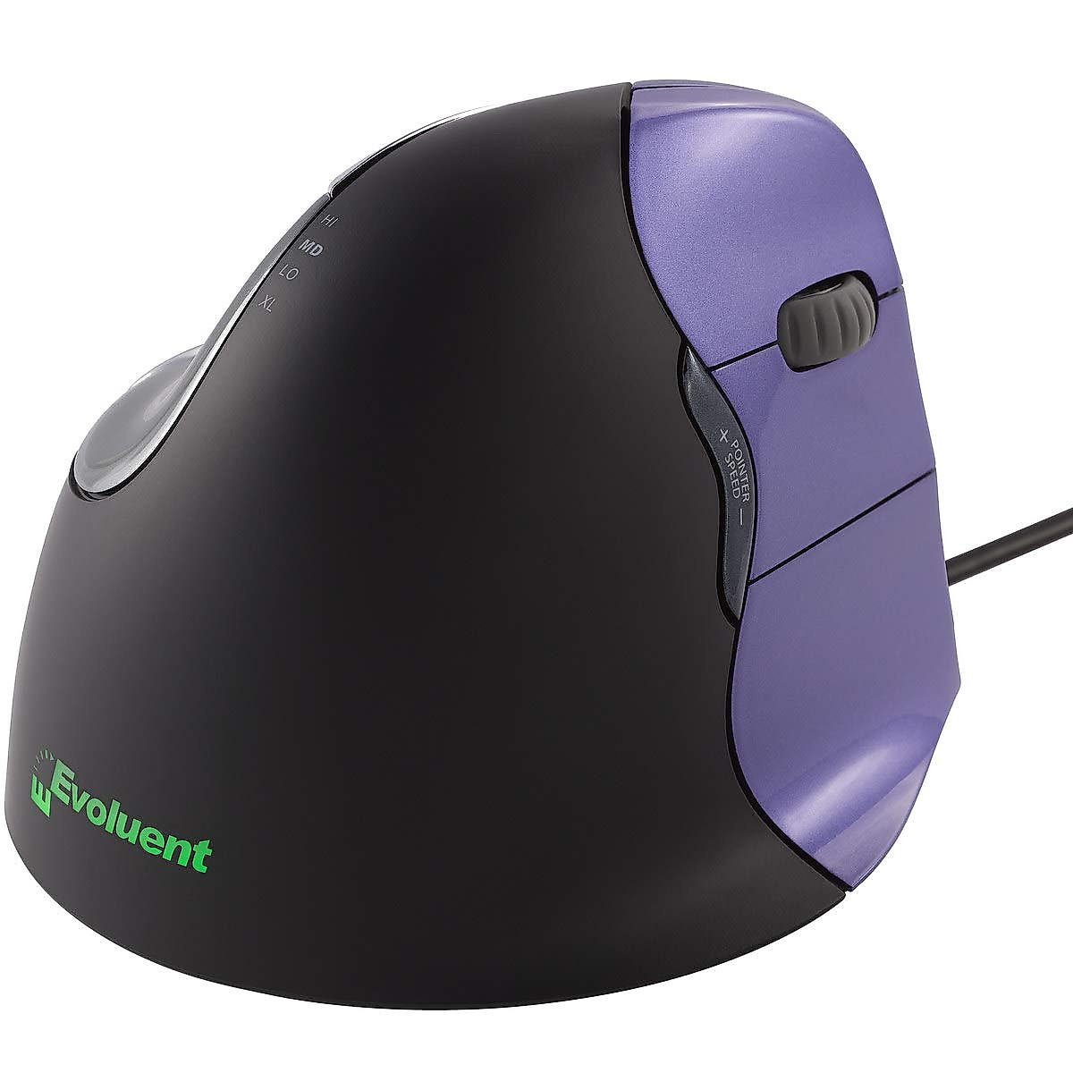 Evoluent VM4S VerticalMouse 4 Right Hand Ergonomic Mouse with Wired USB Connection (Small Size)