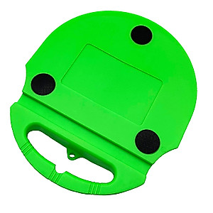 TaktZeit Tennis Trainer Rebound Baseboard Self Tennis Training Equipment Tennis Practice Rebounder with 2 String Tennis Balls (Flash Green)