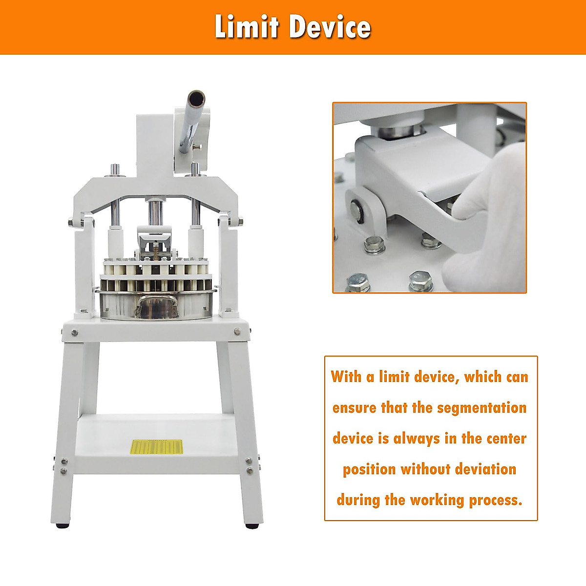 INTSUPERMAI Manual Dough Divider Rounder 36pcs Commercial Dough Cutter DIvider Cutting Machine Hydraulic Hand Press Dough Equal Divider Maker Lump Spacer Bakery for Bread