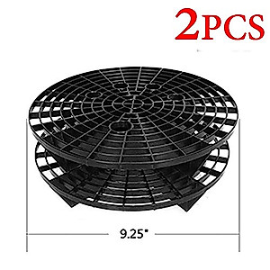 Auto-plaza 2PCS 9.25'' Car Wash Washboard Insert Bucket Bracket Dirt Remove Filter Black 23.5cm