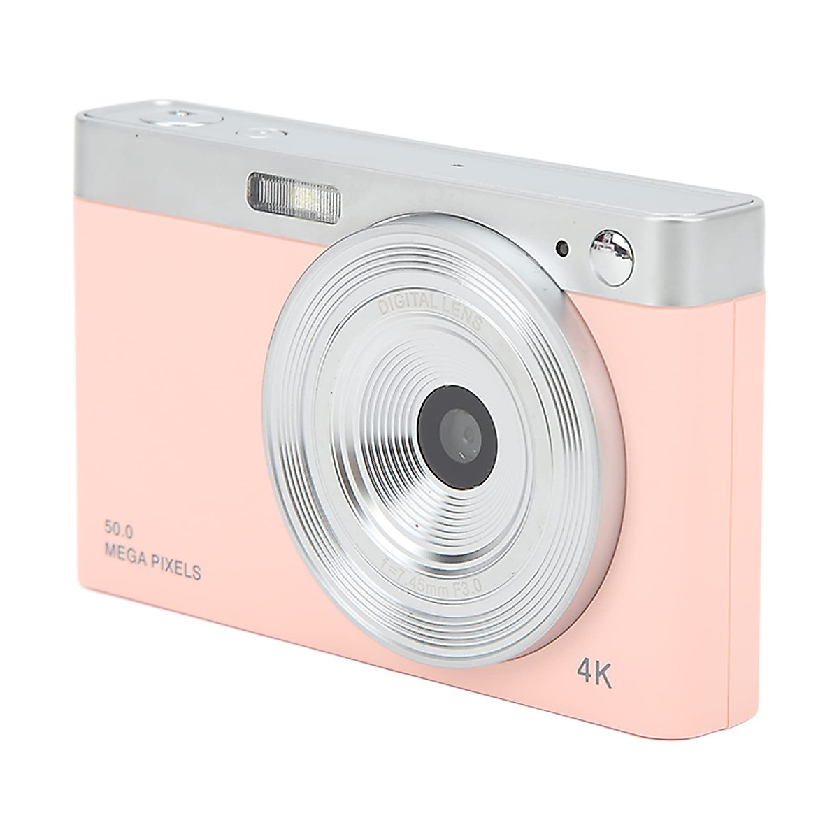 Mini Digital Camera, Digital Camera LED Fill Light for Video Recording (Pink)