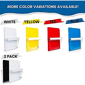 YES4QUALITY Magnetic Pen Holder for Refrigerator with Strong Magnetic Back (2 Pack) - Dry Erase Marker Holder Ideal for Whiteboard, Fridge - Pencil Cup (2 Pack)