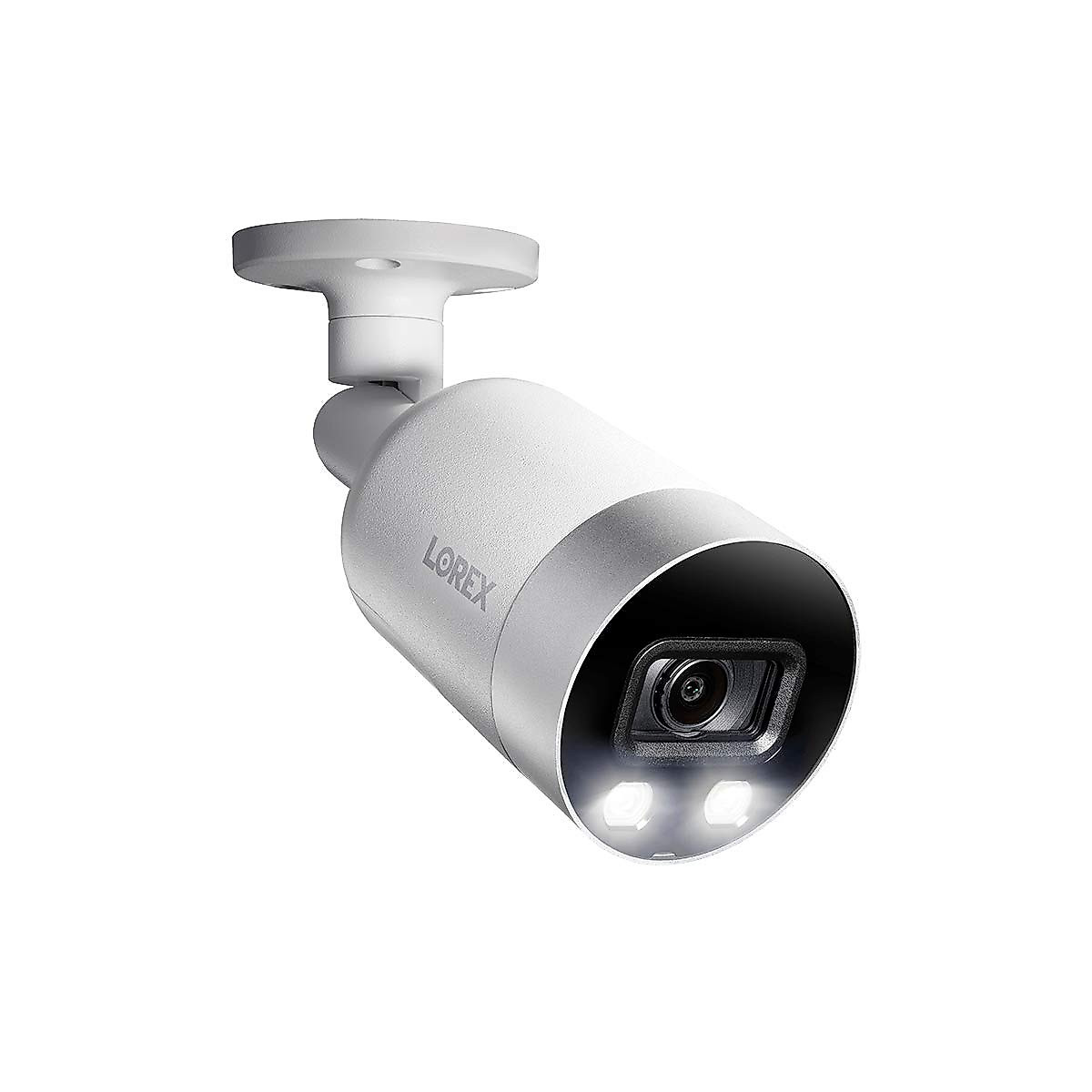 Lorex 4K Security Camera System, 8-Channel 2TB NVR with 8 Indoor/Outdoor Wired IP POE Metal Smart Deterrence Bullet Cameras, Smart Motion Detection and Voice Control (Renewed)