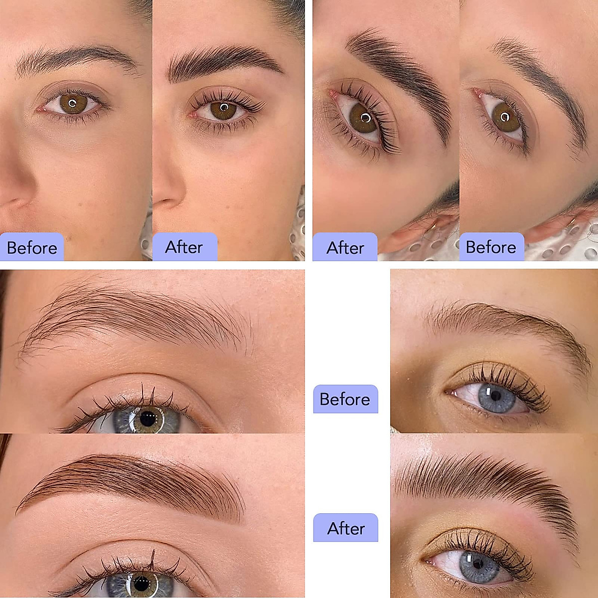 Libeauty Mini Eyebrow Lamination Kit,Long-lasting Fuller Brow Volume,Apply to DIY Eyebrow Perming at Home or Professional Salon with Eyebrows Raincoat Care Solution