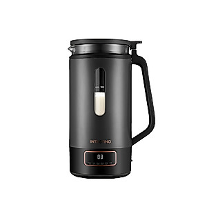 INTASTING Automatic Nut Milk Maker, Glass Inner, Homemade Almond, Oats, Etc Grain, Soy Milk Machine with 6 Preset, Keep Warm, Delay, Boil Water, Blende, Self-Clean, Boil-Dry Protection, Easy Clean