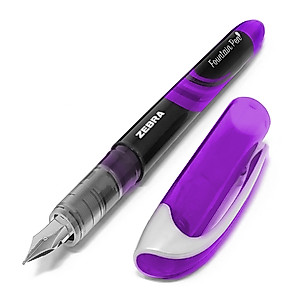 Zebra Fuente - Disposable Fountain Pen - One of Each Coloured Ink - Pack of 7