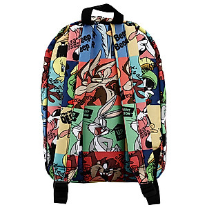 Looney Tunes Classic Cartoon Characters Tile Print Laptop Backpack