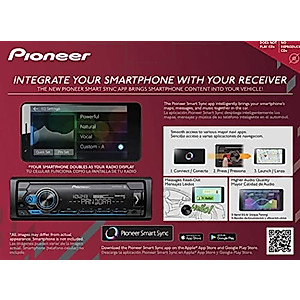 Pioneer MXT- S3166BT Digital Media Receiver + (4) 6.5" 2 Way Speaker Bundle with Pandora Premium Trial