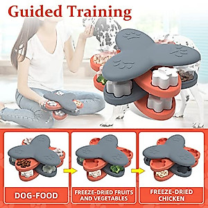 Onfsevy Dog Enrichment Toys With Bone Shape Covers, 9 Durable Dog Treat Puzzle Toys for IQ Training & Brain stimulatinh