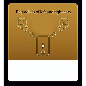 UScarmen Wireless Earbuds New Technology Air 4 mics Bluetooth 5.0 Earbud Touch Control USB-C Quick Charge deep Bass in-Ear Detection Headphones (Black F8)