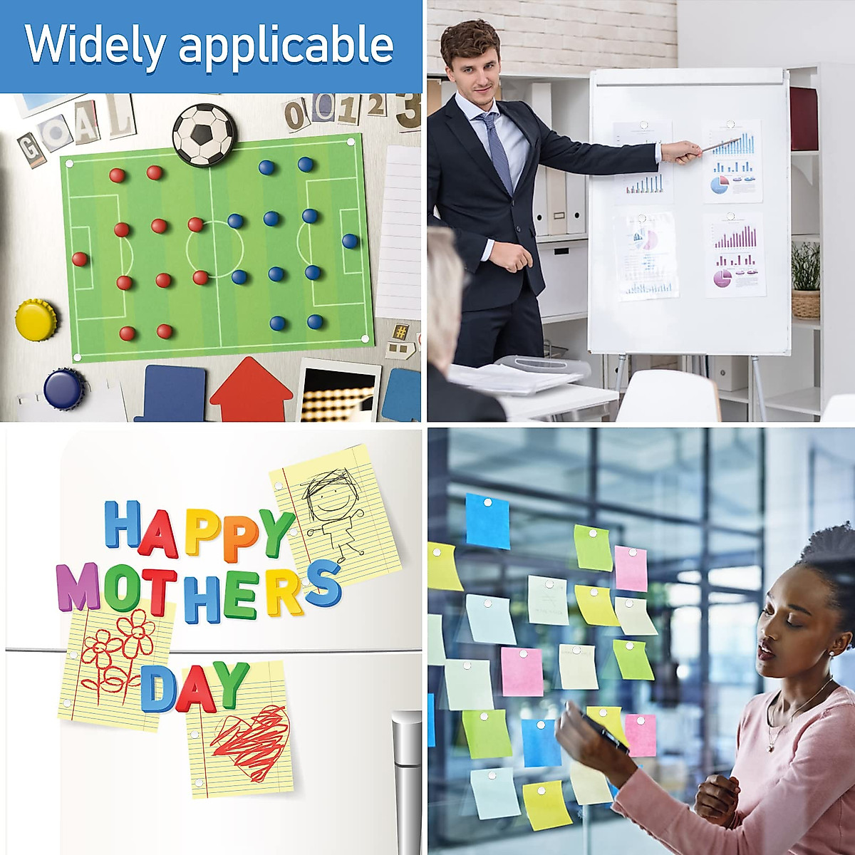 60Pcs Small Magnets,5 Different Size Round Magnets,Neodymium Magnets,Mini Strong Magnet,Rare Earth Magnets for Crafts,Multi-Use Circle Round Magnets for Refrigerator Office Whiteboard School