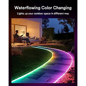 Lumary LED Neon Rope Lights, RGBCW Color Changing Silicone Flexible Rope Lights, 16.4ft UFO LED High Bay Light 150W 22000lm Smart Dimmable 2700K-6500K High Bay