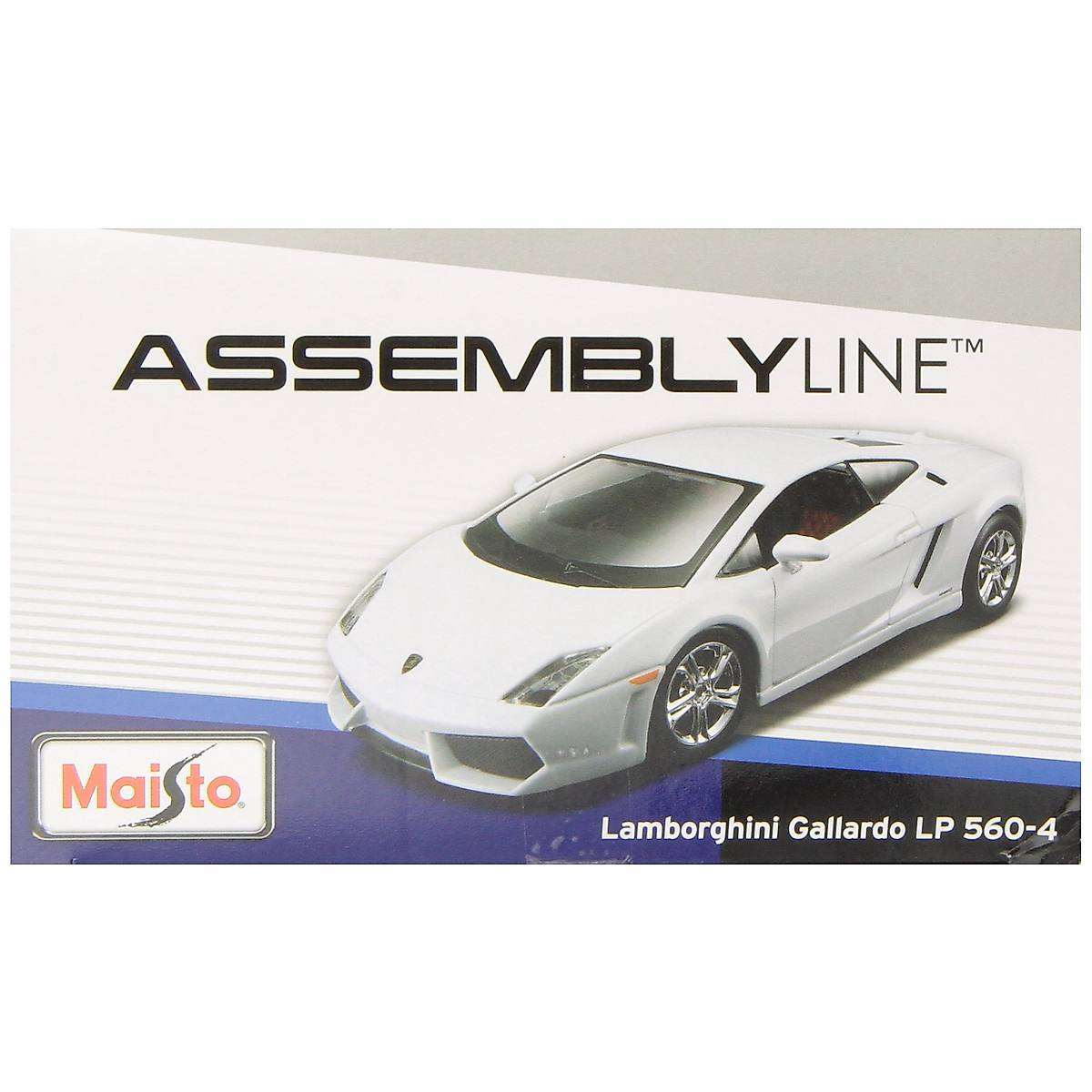 Maisto 1:24 Scale Assembly Line Lamborghini Gallardo LP 560-4 Diecast Model Kit, White