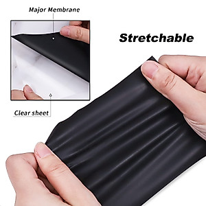 WRAPXPERT Puff Vinyl Heat Transfer Black 3D Puffy HTV Iron on Vinyl for Tshirts,Easy Cut/Transfer Foaming HTV Roll for Heat Press,Clothing,10" x5ft