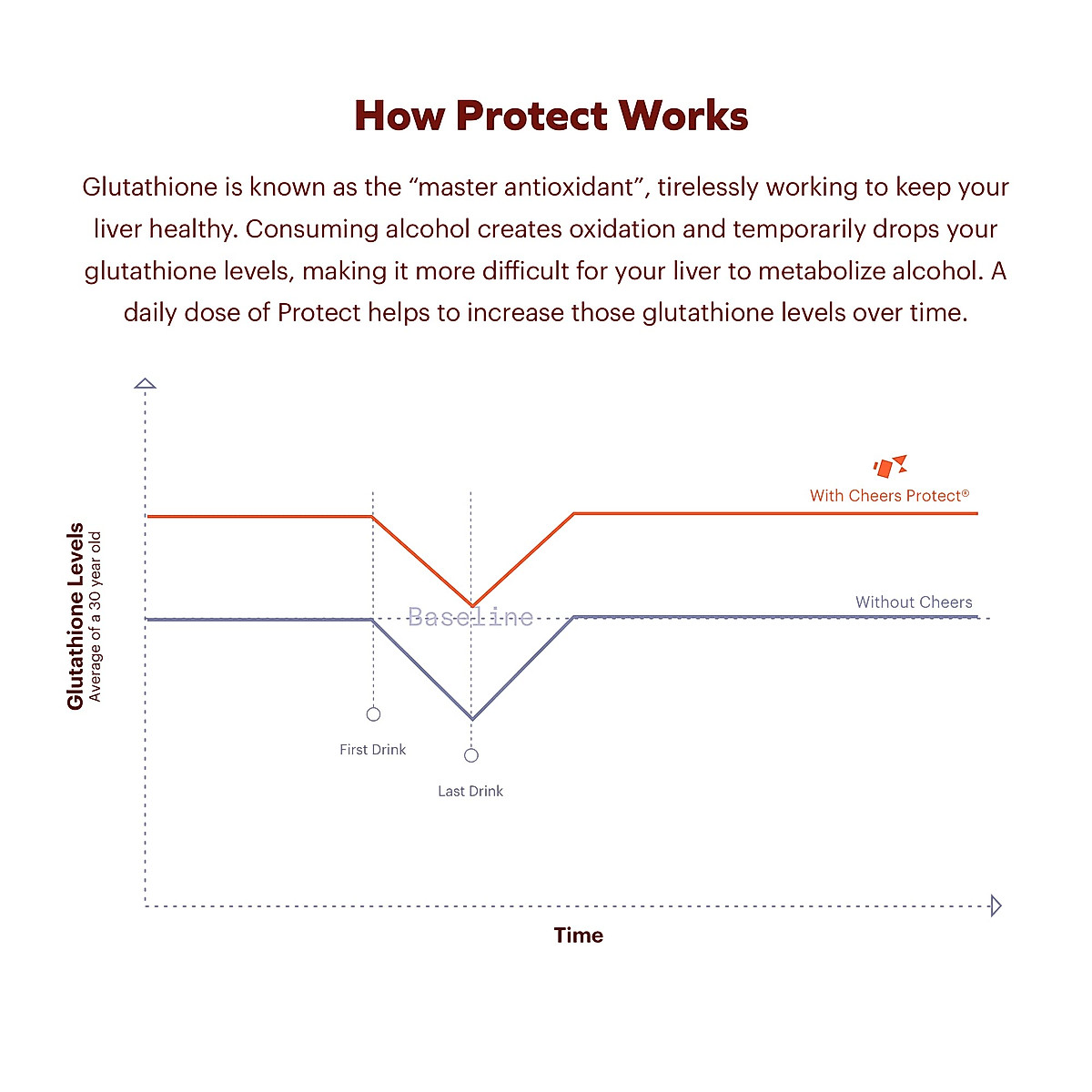 Cheers Liver Combo | Restore + Protect | Support Your Liver & Feel Better After Drinking | DHM, L-Cysteine, Milk Thistle, Prickly Pear, B-Vitamins | 12 Doses Restore, 30 Doses Protect | Supplements
