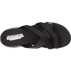 Skechers Cali Women's Flex Appeal 2.0-Start up Sport Sandal,black/black,6 M US