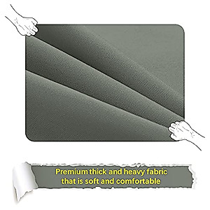 idee-home Patio Cushion Covers Replacement, Outdoor Cushion Covers Slipcovers for Patio Furniture, Couch Seat Cushions Cover with Zipper, Sunbrella Waterproof Slip Covers Outside (Set of 6, 20x22 in)