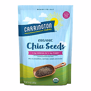Carrington Farms Organic Chia Seeds, Gluten Free, USDA Organic, 14 Ounce