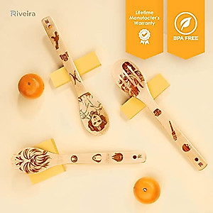 Riveira Star War Gifts Home Decor Wooden Spoons For Cooking Utensils Set 6-piece Starwars Gifts Kitchen Utensils Spatulas For Nonstick Cookware Gift House Warming Presents Fun Finds For Men And Women