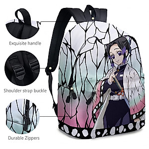 AidiTrend Anime Canvas Bag Kochou Shinobu School Bags Girls Boy Travel Bag Notebook Bags Cosplay Accessories Medium