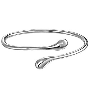 Vitaltyextracts Silver Plated Bracelet Shining Bangle Bracelets (Silver)