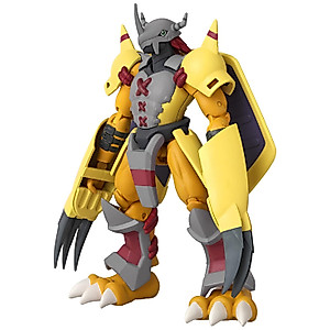 BANDAI Anime Heroes Digimon WarGreymon Action Figure | 6.5'' Tall WarGreymon Articulated Anime Figure with Extra Set of Hands and Accessories | Collectable Anime Merch Digimon Figure Wargreymon